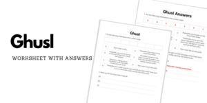 How to perform ghusl Worksheet with Answers - Ilmbank