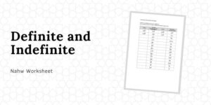Definite and Indefinite Nahw Worksheet - IlmBank